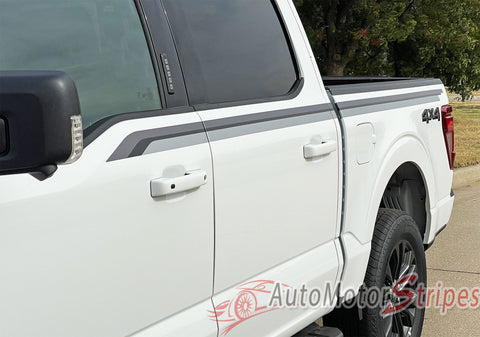 2021-2024 Ford F-150 FP700 Performance Style Side Door Stripes Vinyl ...