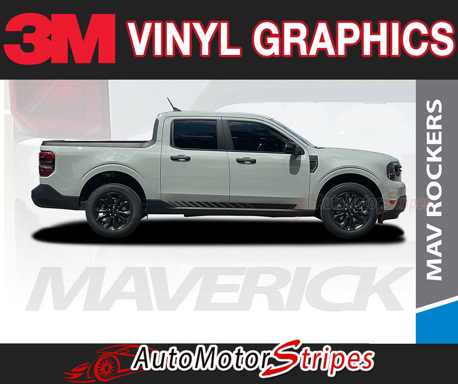 2022-2026 Ford Maverick Side Stripes Decals STREWN ROCKER Vinyl ...