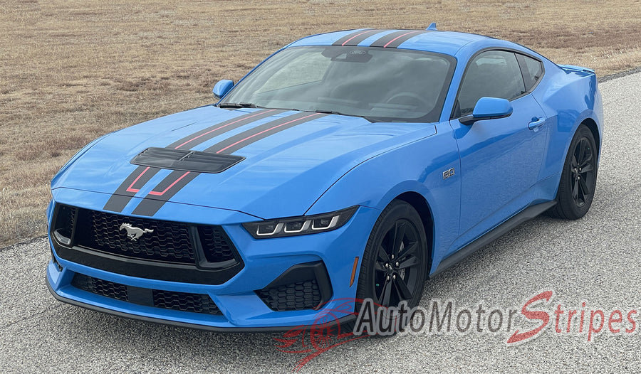 2024-2026 Ford Mustang GT Rally Stripes | Hood Decals | PREMIUM GT ...