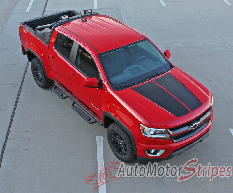 Chevy Colorado Hood Graphic SUMMIT Racing Stripes Decals| Auto Motor ...