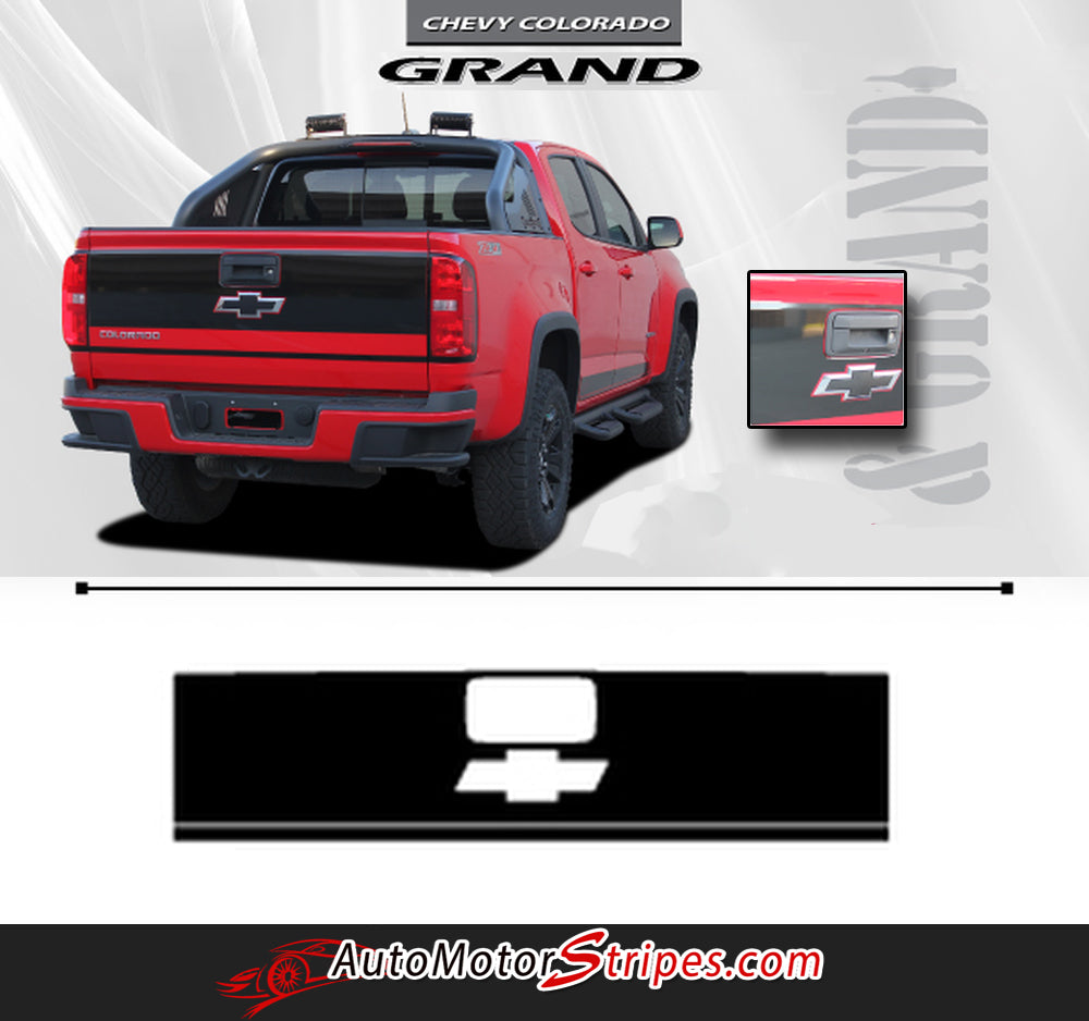 Chevy Colorado Decals GRAND Vinyl Graphic Rear Tailgate Stripes | Auto ...