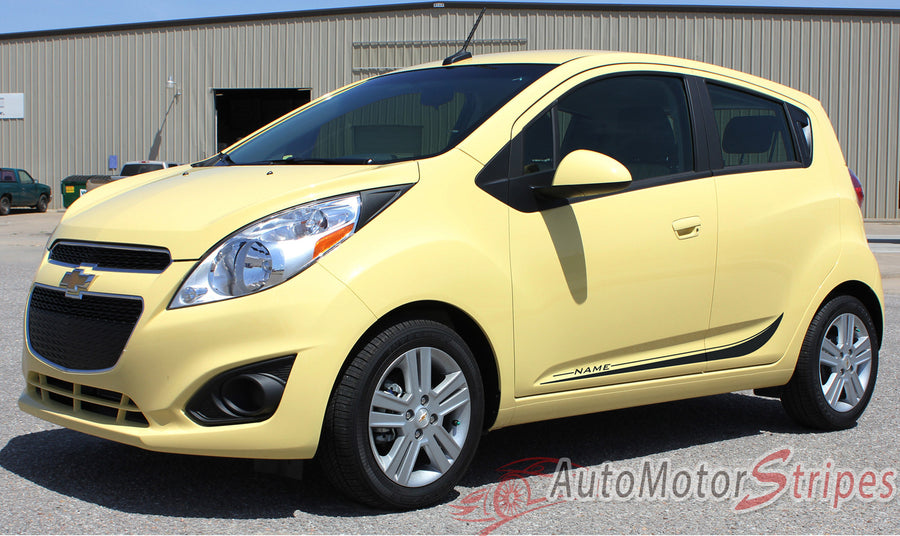 2013-2016 Chevy Spark Stripes Arc Lower Rocker Vinyl Graphics Side Door ...