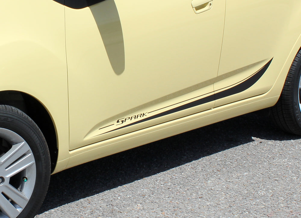 2013-2016 Chevy Spark Stripes Arc Lower Rocker Vinyl Graphics Side Door ...