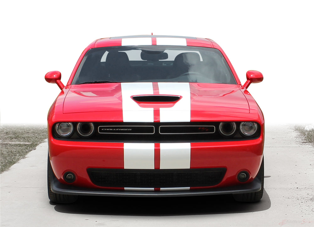 2015-2023 Dodge Challenger Hellcat Racing Stripes SRT Decals Graphics ...