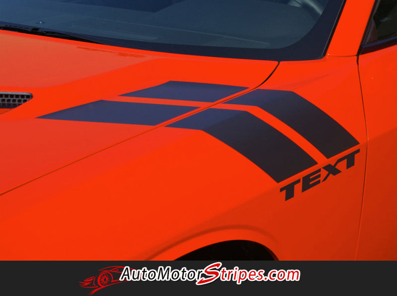 2008-2023 Dodge Challenger Hash Marks Double Bar Mopar Stripe Decals ...