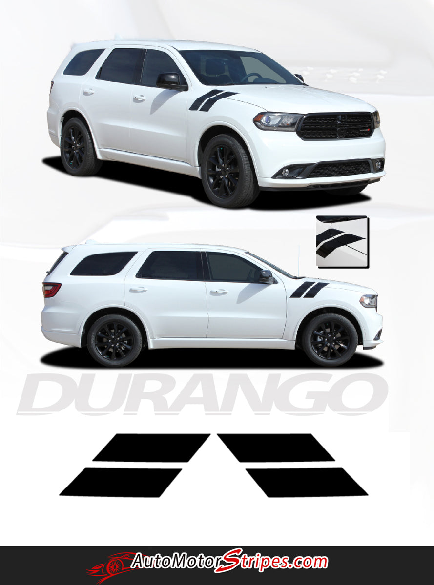 2011-2025 Dodge Durango Hood Stripes Hash Marks Double Bar SUV Decals ...