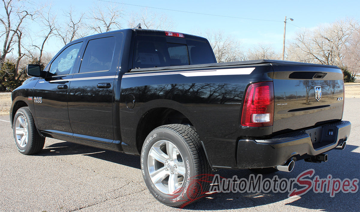 2009-2018 Dodge Ram Truck Graphics Vinyl Side Stripes Decals | HUSTLE ...