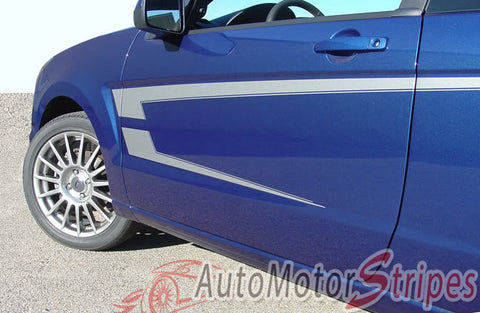 2008-2010 Ford Focus Pierce Side Door Vinyl Accent Graphic 3M Decals ...