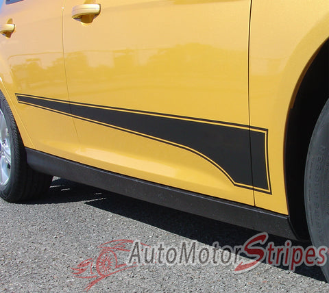 2012-2017 Ford Focus Converge Side Door Vinyl Graphic 3M Decals Stripe ...