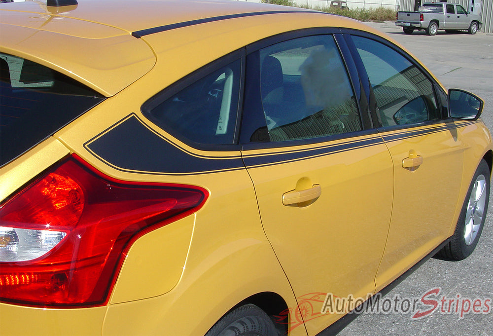 2012-2017 Ford Focus Thrust Upper Side Door Accent Vinyl Graphic Decal ...