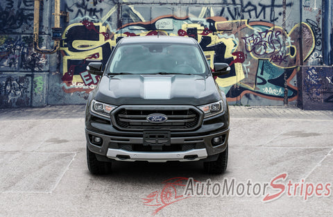2019-2023 Ford Ranger Hood Stripes Center Decals VIM HOOD Vinyl ...