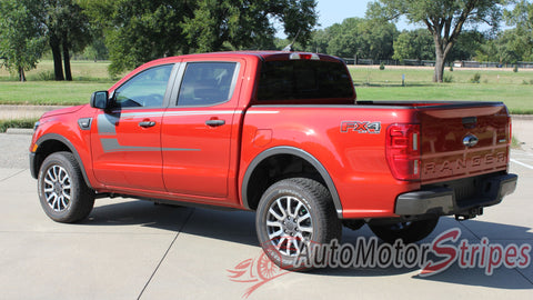 2019-2023 Ford Ranger Stripes Side Body Decals STRIKER Vinyl Graphics ...