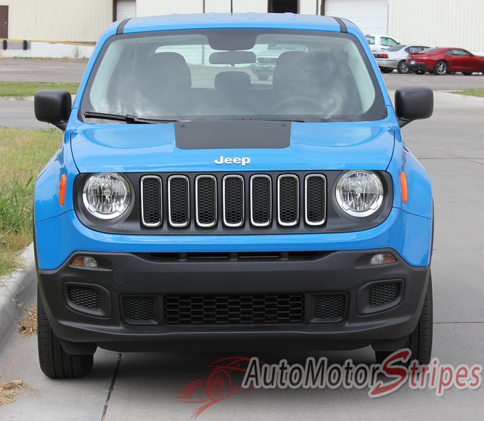 2014-2020 2021 2022 2023 Jeep Renegade Trailhawk Hood Decal Stripe ...